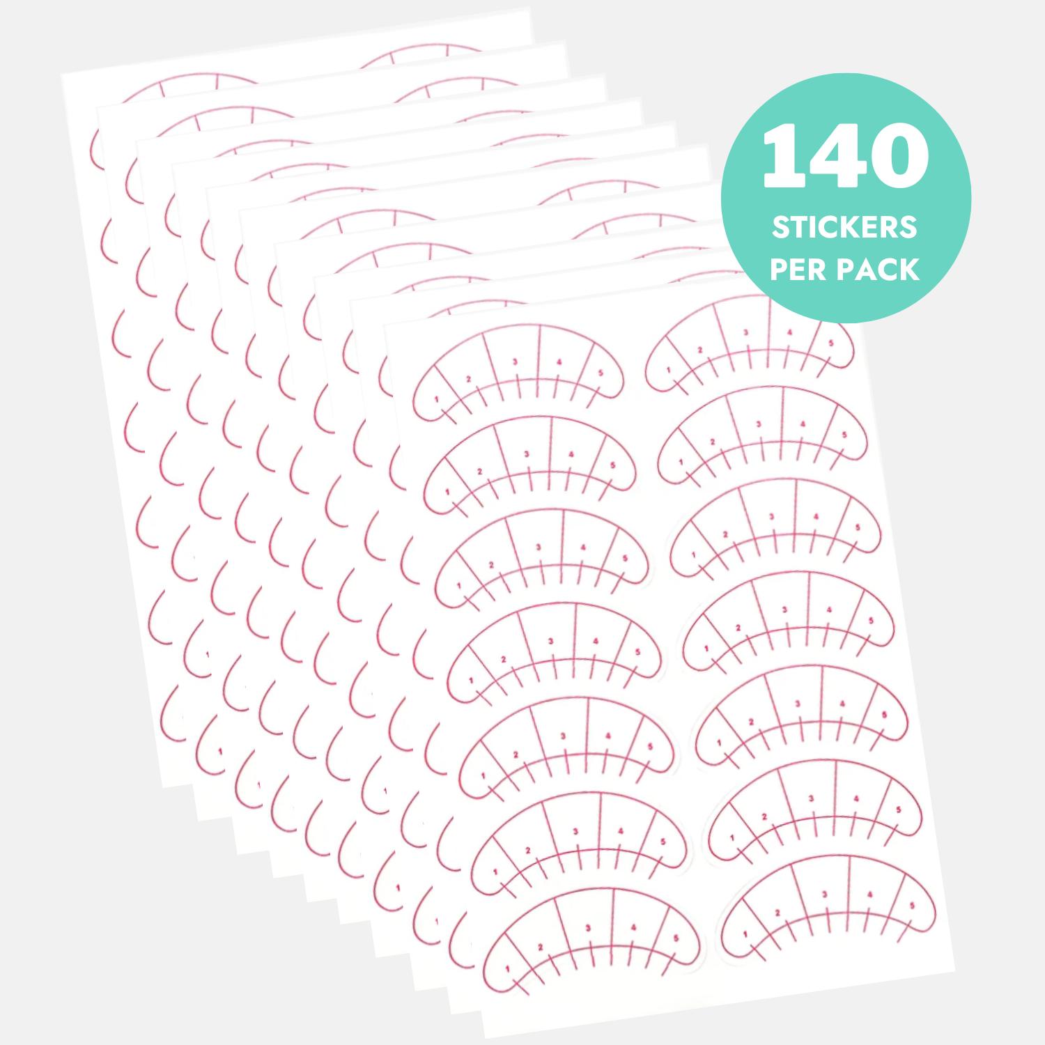 Lash Mapping Stickers - My Lash Store